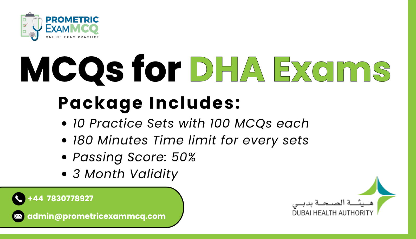 MCQs FOR DHA EXAMS - Prometric Exam MCQs 2025