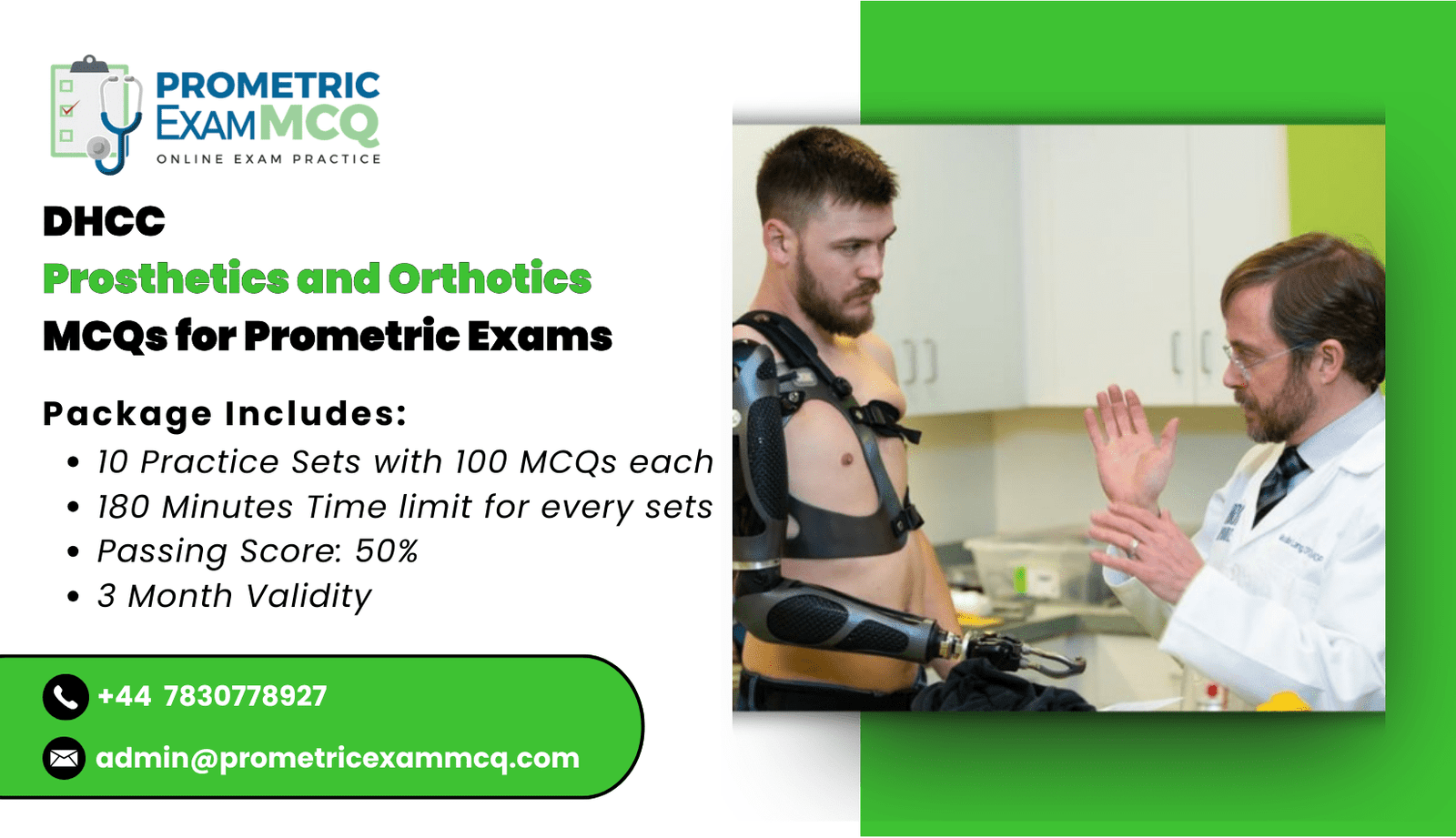 Prometric Exam MCQs for DHCC Prosthetics and Orthotics - Prometric Exam ...