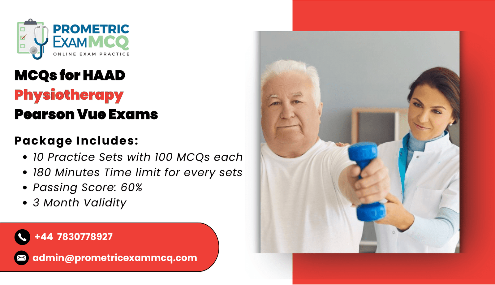 HAAD Pearson Vue Exam MCQs for Physiotherapy - Prometric Exam MCQs 2025
