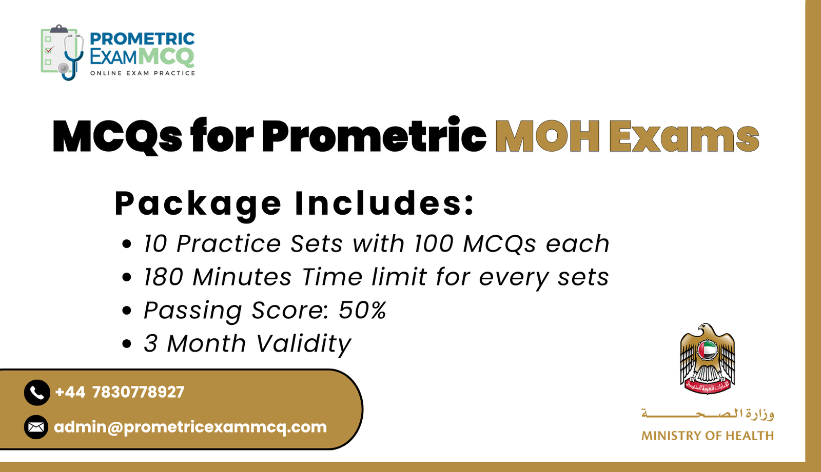 MCQs for Prometric MOH Exams - Prometric Exam MCQs 2025