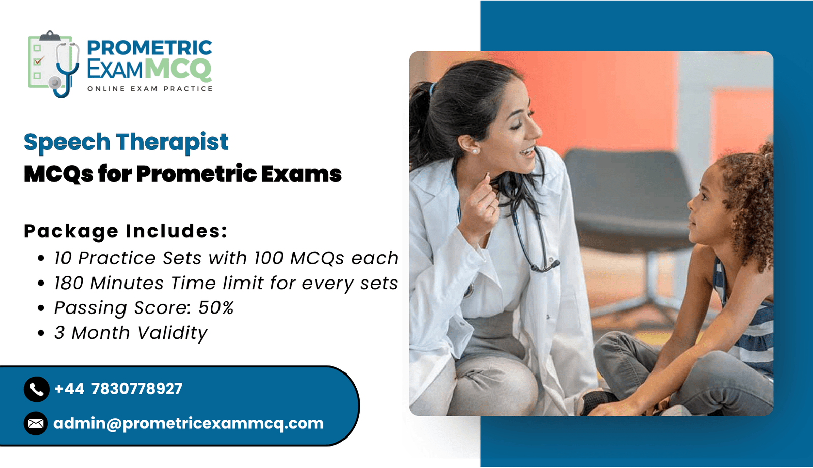 Speech Therapist MCQs for Prometric Exams - Prometric Exam MCQs 2026